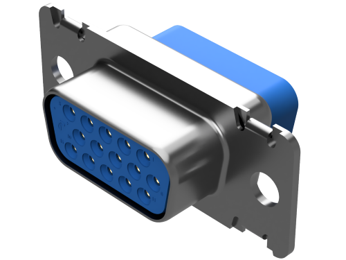 DD15S0000S/AA -15 Way High Density Socket -Vacuum D Sub Connector