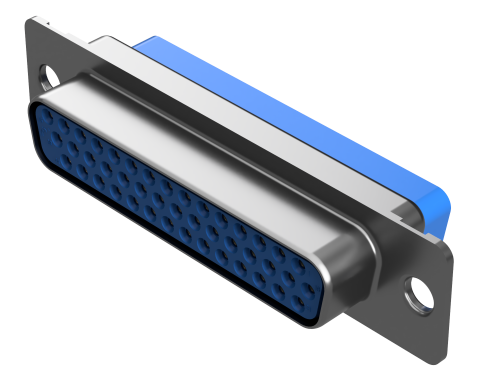 DD44S0000S/AA -44 Way High Density Socket -Vacuum D Sub Connector